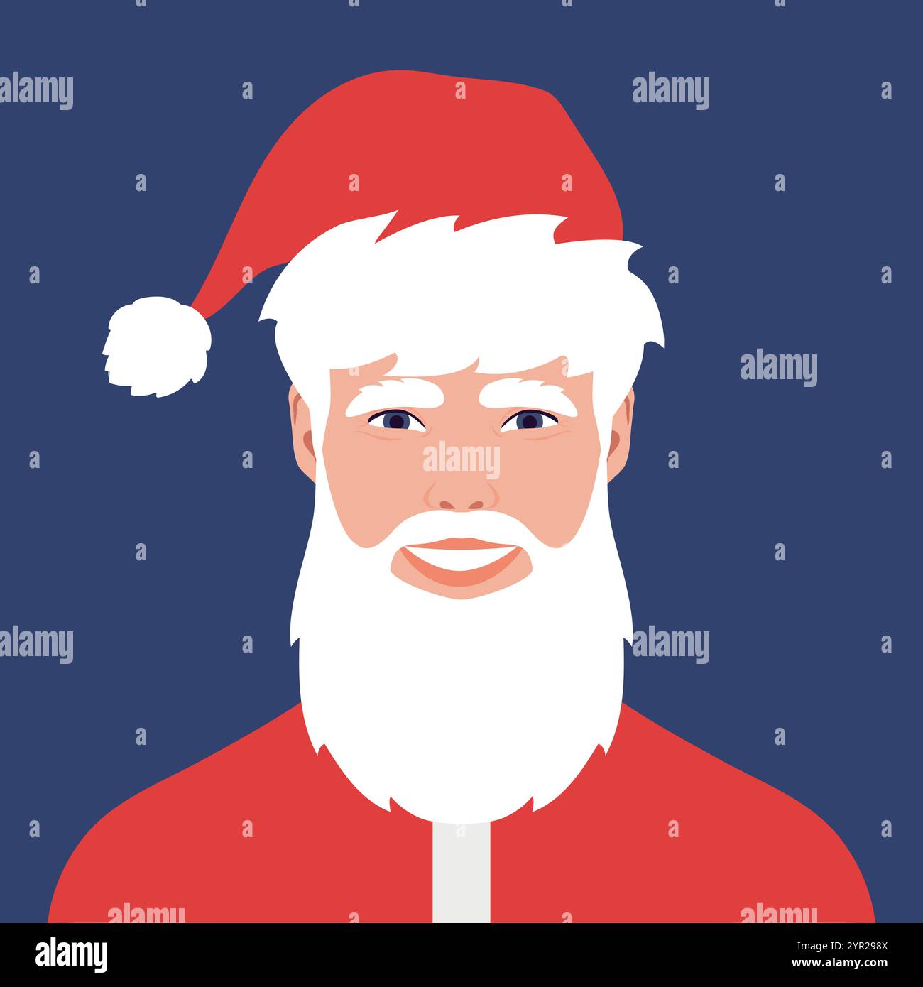 Portrait man dressed christmas Stock Vector Images - Alamy