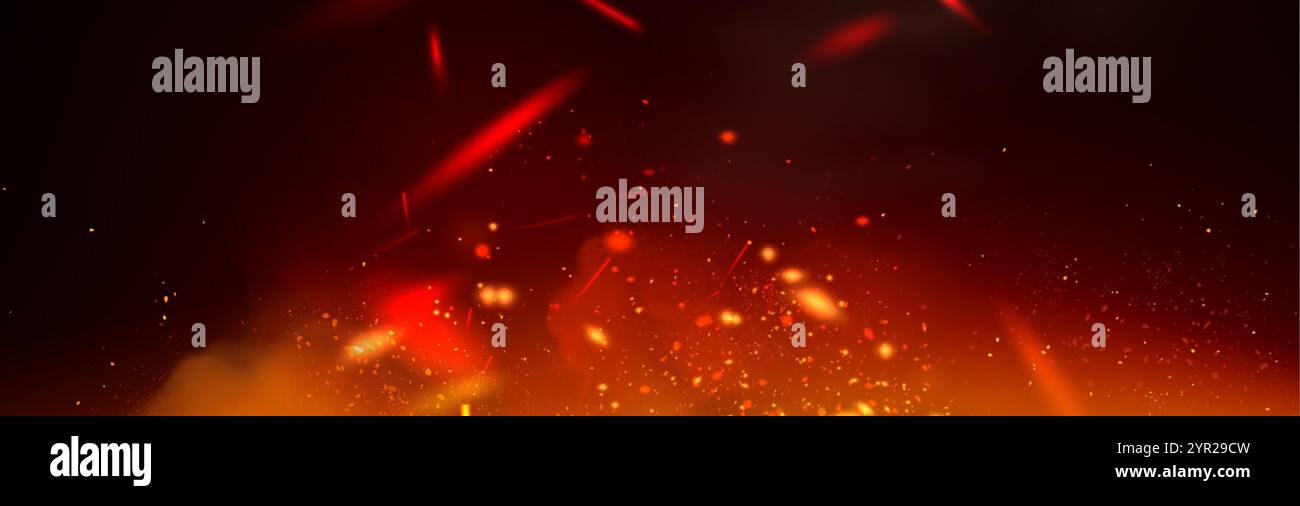 Flying ash glowing embers on hi-res stock photography and images - Alamy