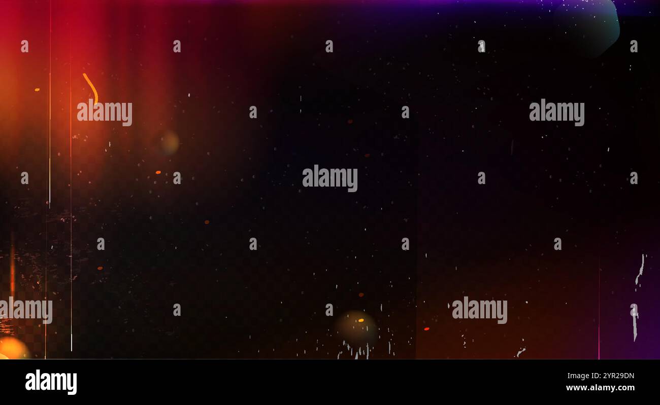 Old film texture with light leaks. Vector realistic illustration of ...