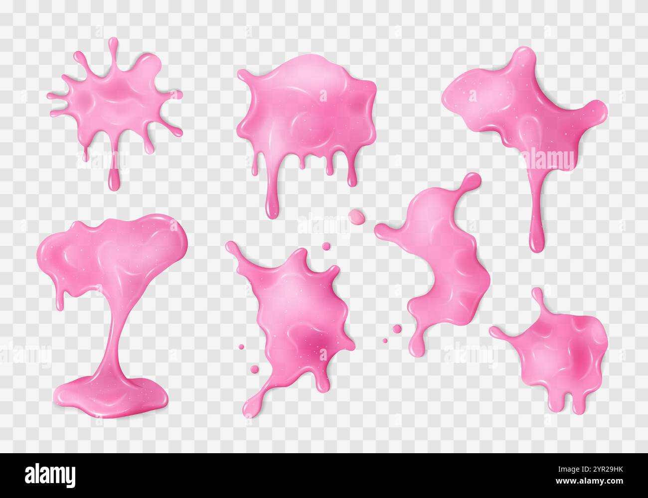 Pink slime drip dripping hi-res stock photography and images - Alamy