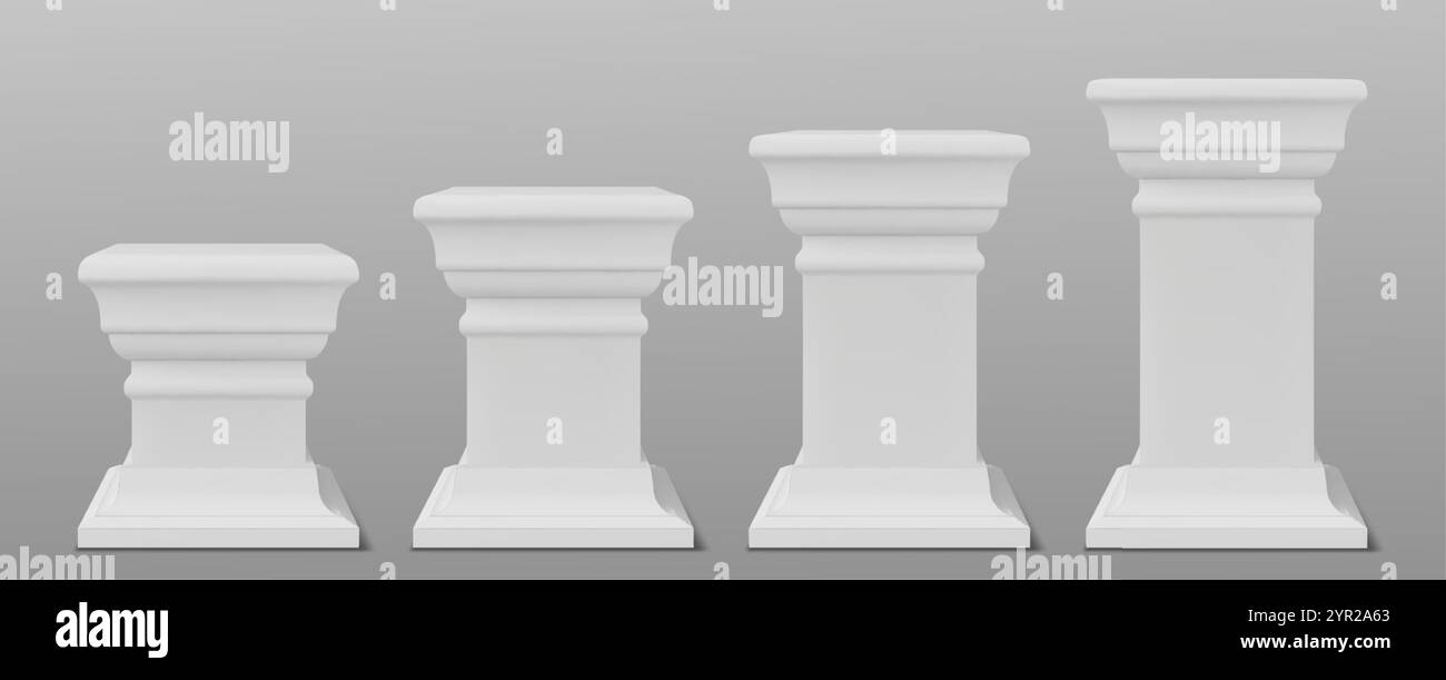 Square marble columns Stock Vector Images - Alamy