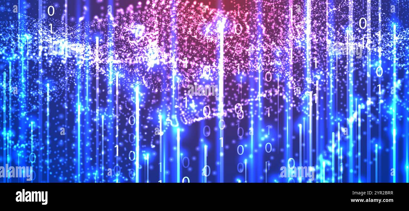 Big Data futuristic, technology light design. Vector datum digital ...