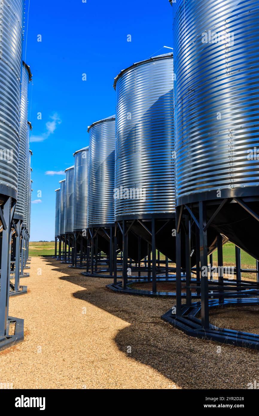 Tall metal silo standing hi-res stock photography and images - Alamy