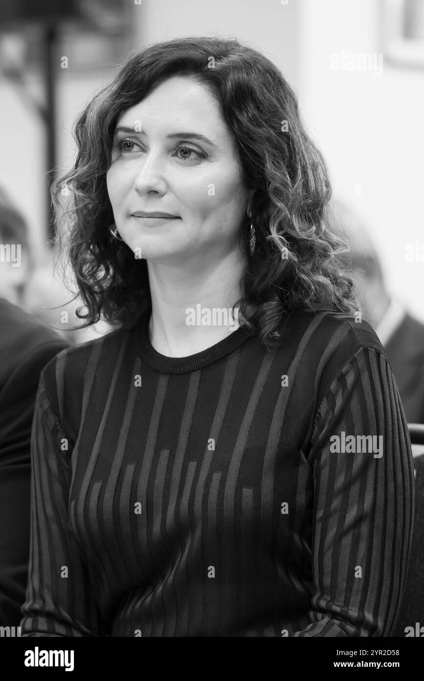 President of the Community of Madrid Isabel Diaz Ayuso presents the ...