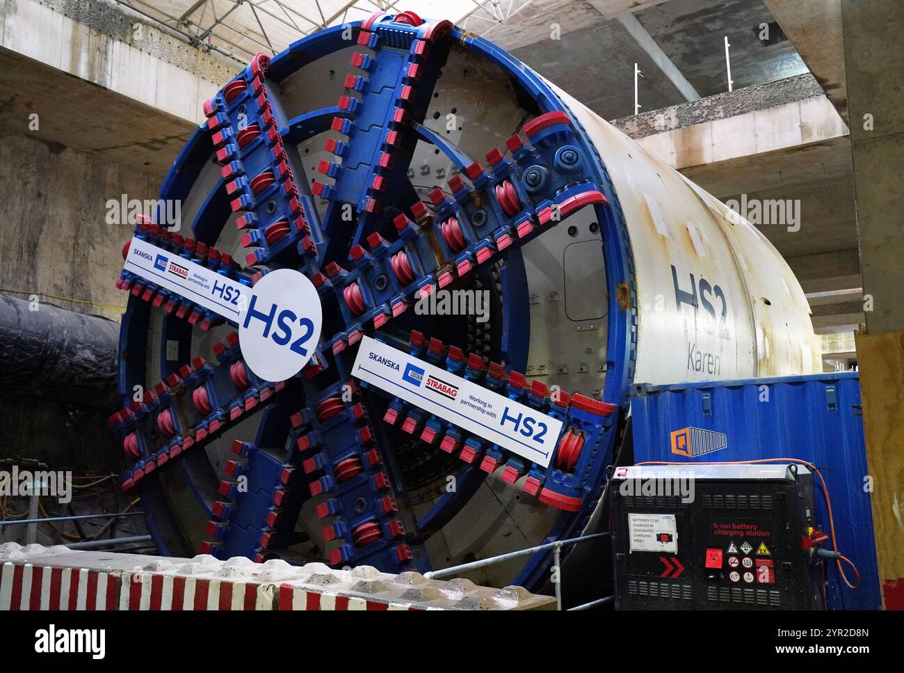 Tunnel boring machine Karen at the Old Oak Common station box site ...