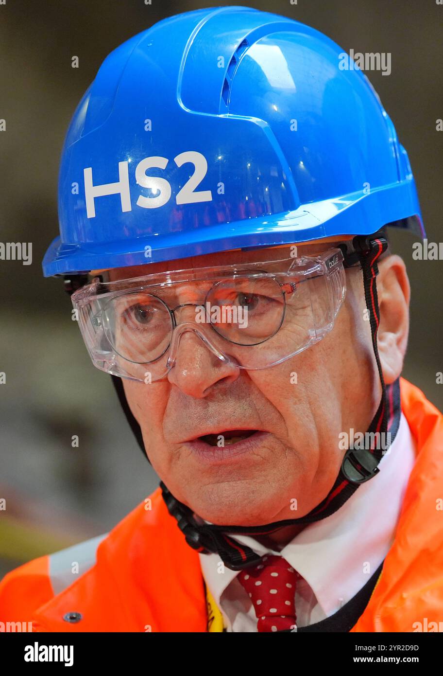 Rail Minister Lord Hendy visits the Old Oak Common station box site ...