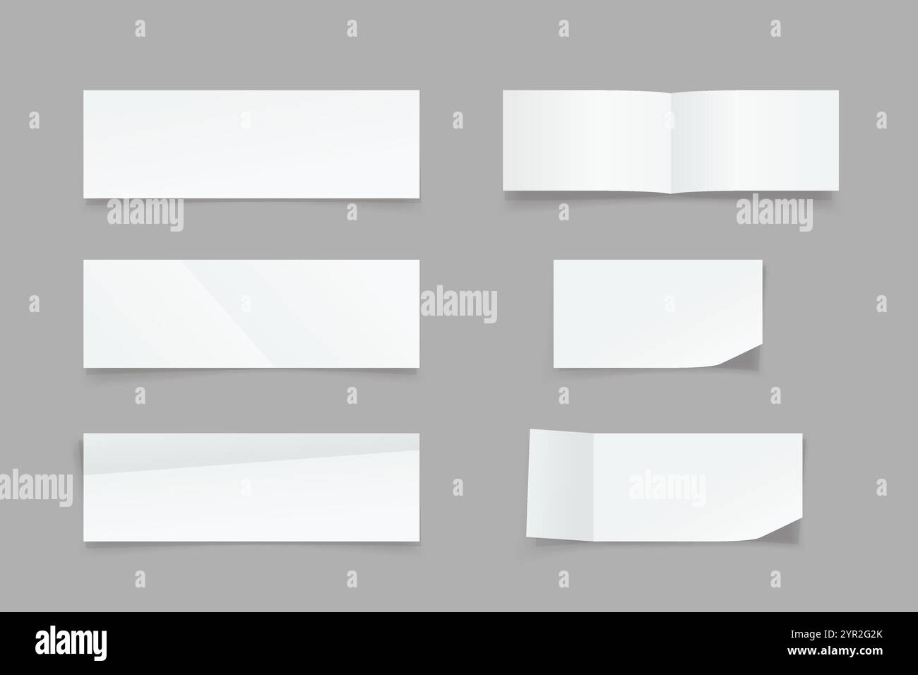 paper lists with different folds in set Stock Vector Image & Art - Alamy