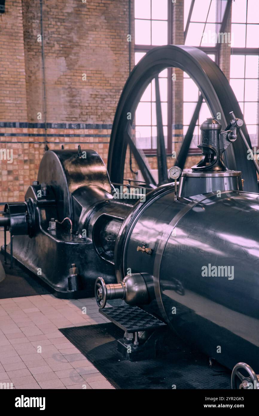 Lemmer/Netherlands - January 5, 2024: View of the Woudagemaal's ...