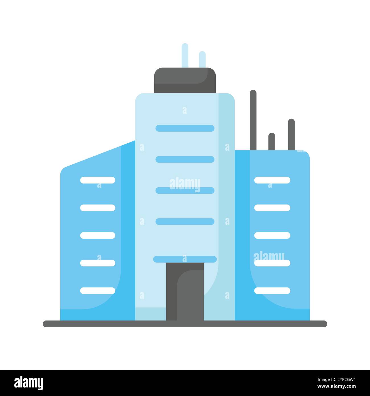 Office building vector design isolated on white background Stock Vector ...