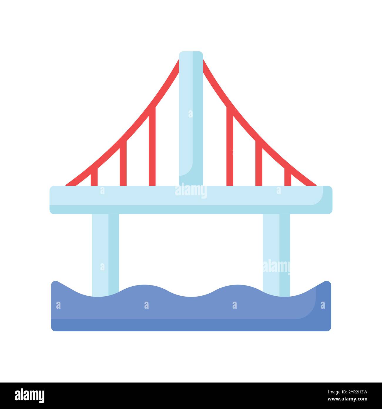Bridge vector design, isolated on white background Stock Vector Image ...