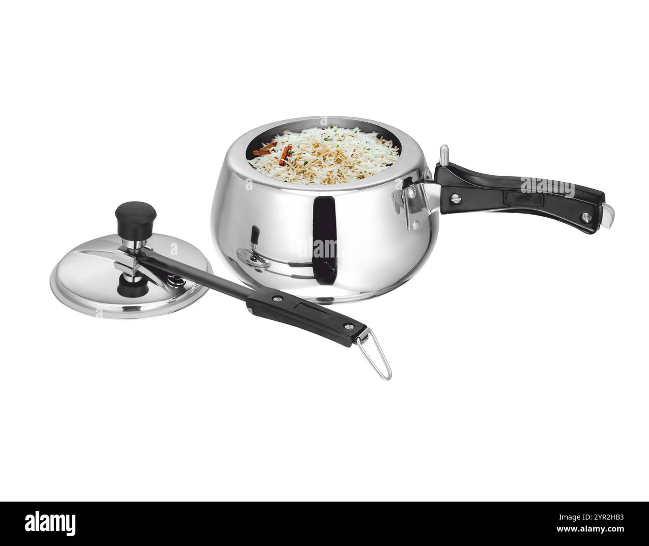 Indian Pressure Cooker Isolated on White Background Stock Photo - Alamy
