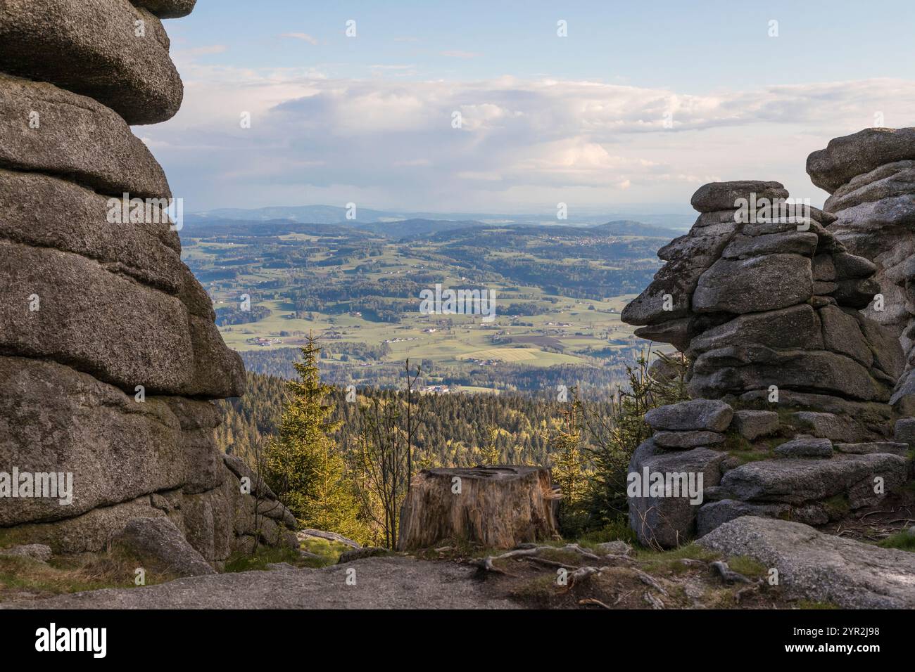 Rock formations on dreisessel mountain hi-res stock photography and ...