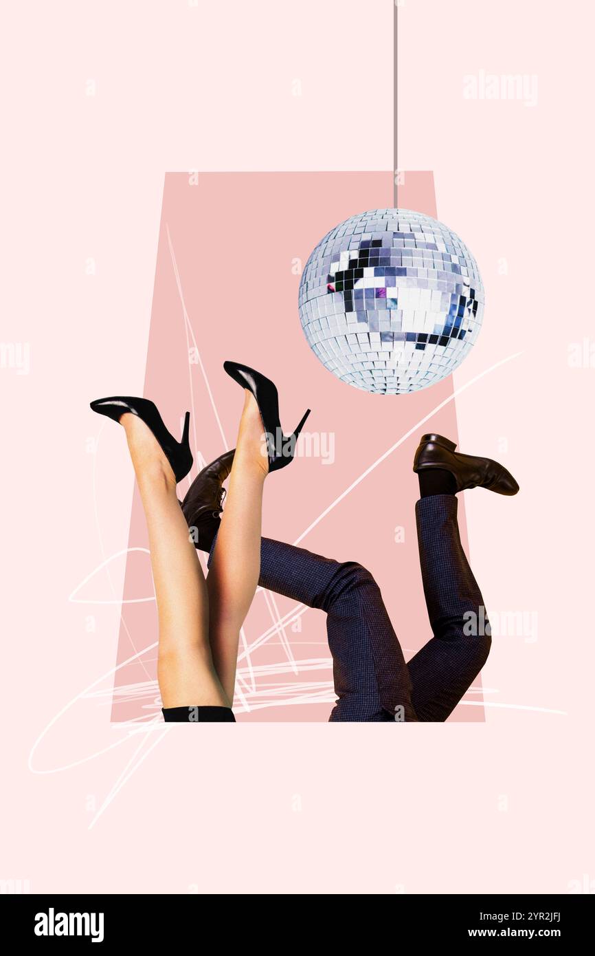 Template sketch image composite artwork collage of party holiday night ...