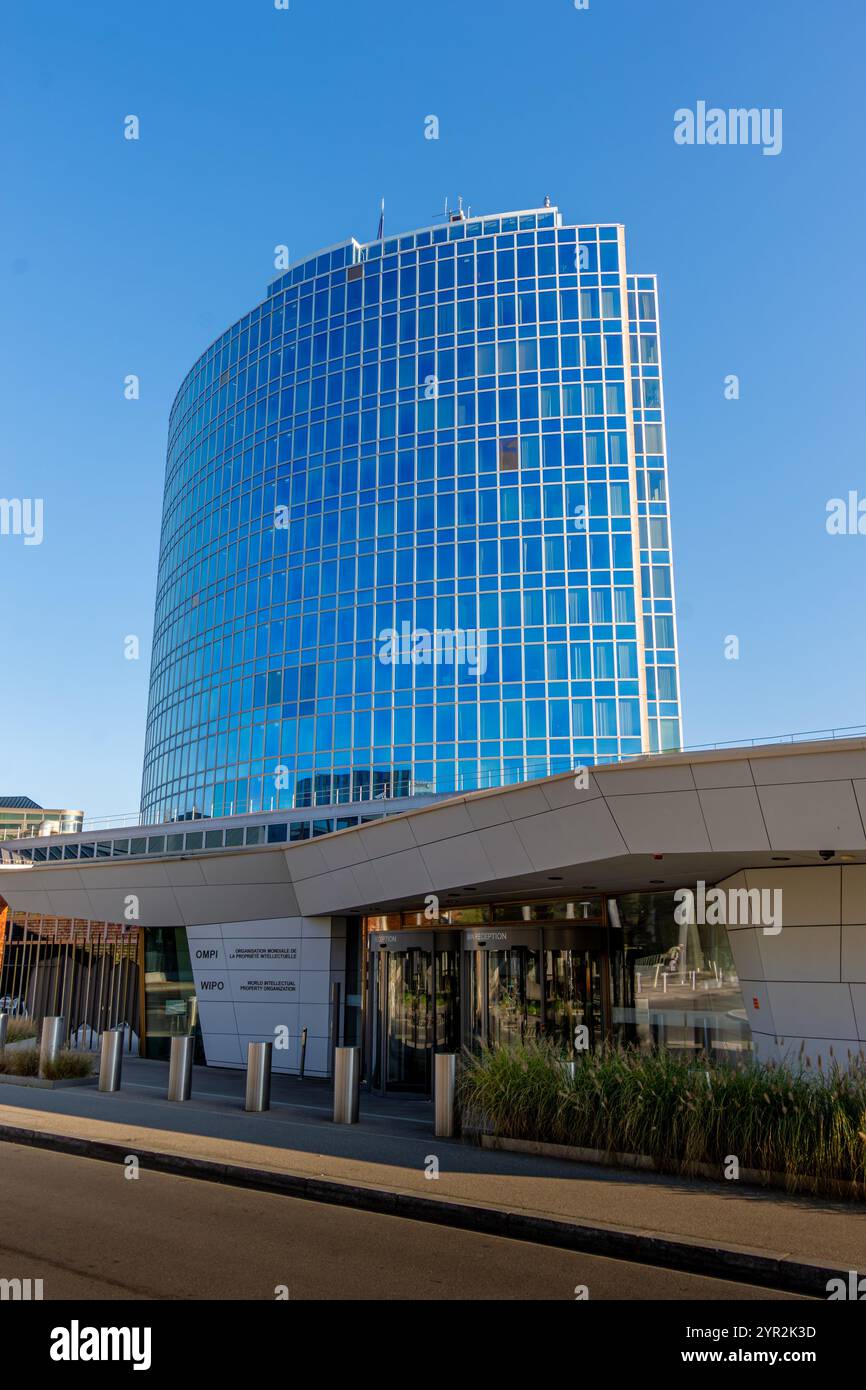 Exterior view of the headquarters of the World Intellectual Property ...