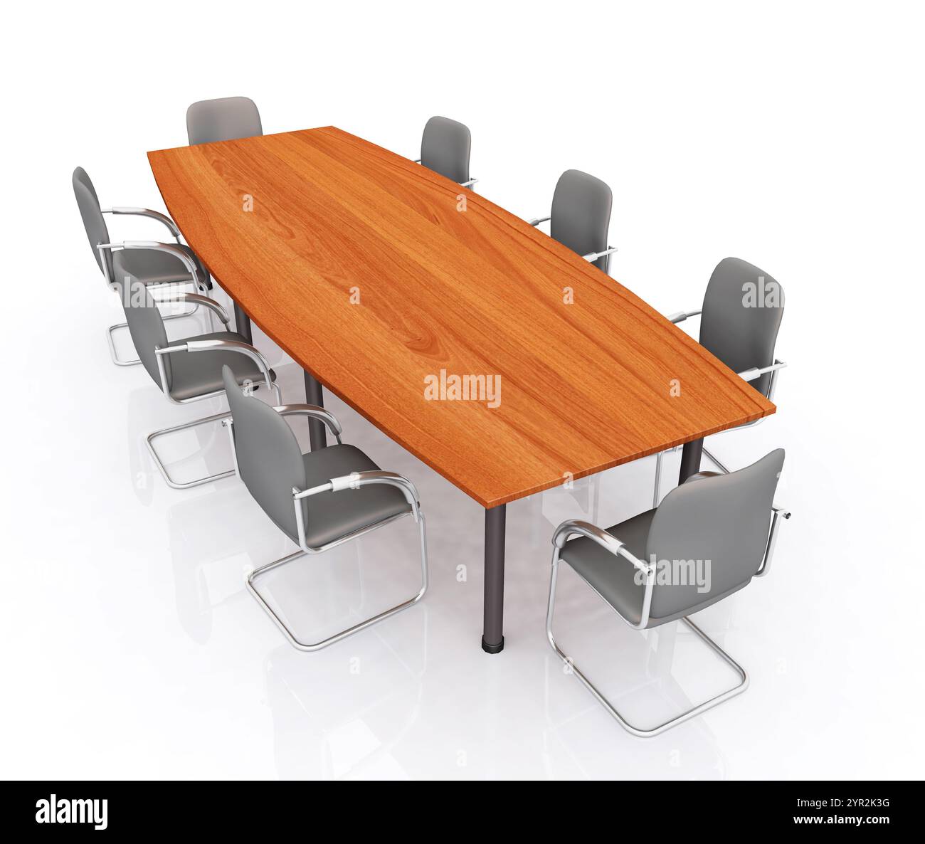Conference table and chairs Stock Photo - Alamy