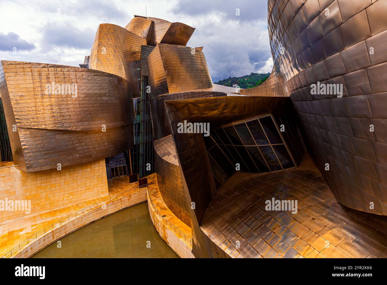 The Guggenheim Museum Bilbao designed by architect Frank Gehry, and ...