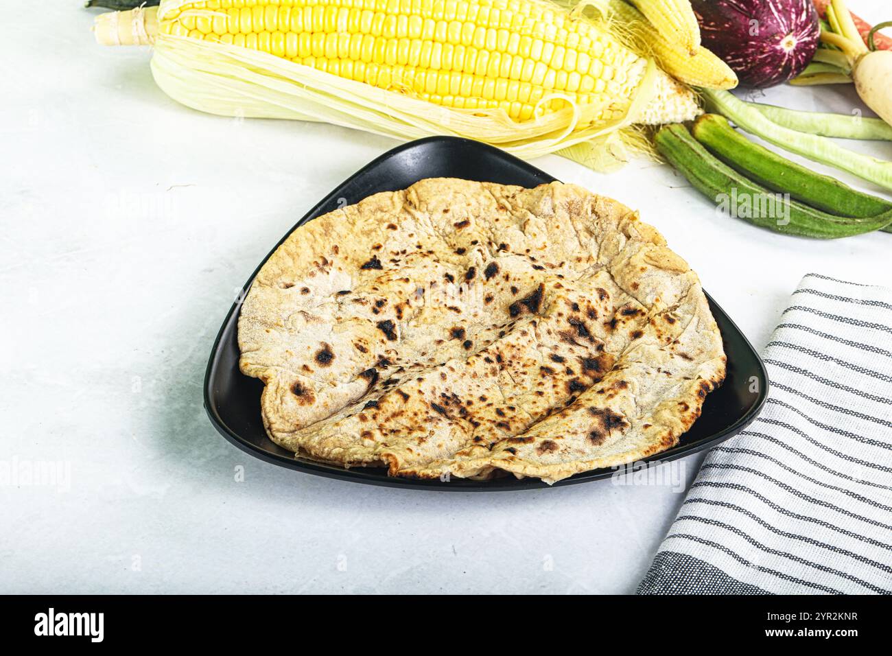 Indian traditional homemade tandoori bread - Roti Stock Photo - Alamy