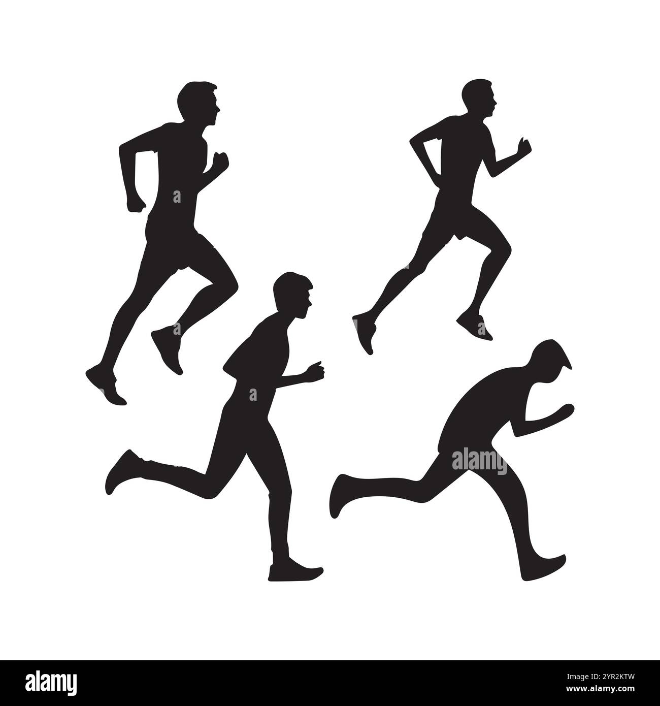 Silhouette human male Stock Vector Images - Alamy