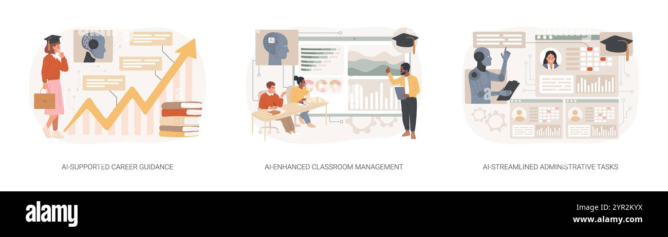 Abstract diversity learning classroom Stock Vector Images - Alamy