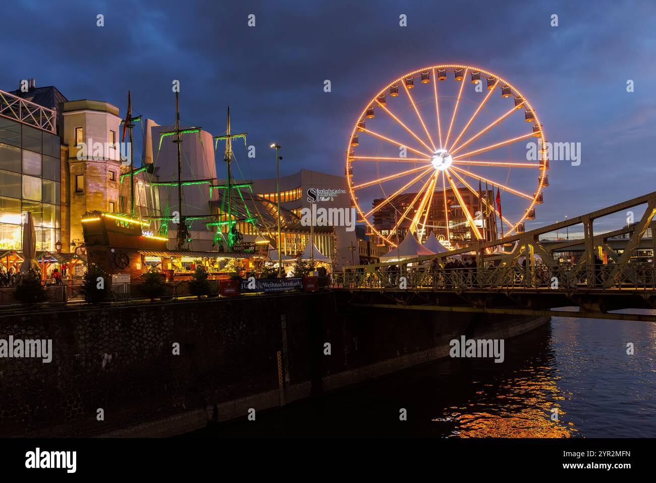 ferris wheel at the Chocolate Museum at the Christmas market in the ...