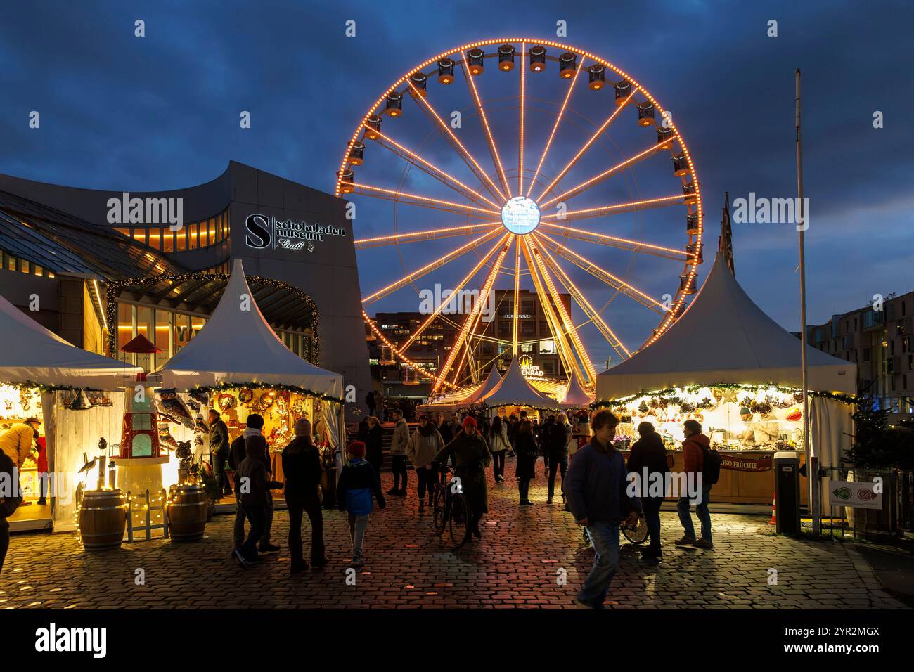 ferris wheel at the Chocolate Museum at the Christmas market in the ...
