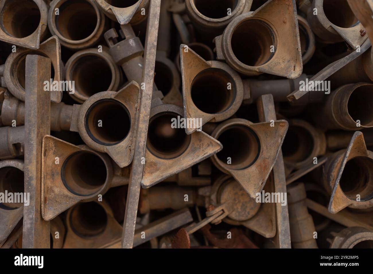 Pattern of Overlapping Black Irrigation Tubes Stock Photo - Alamy