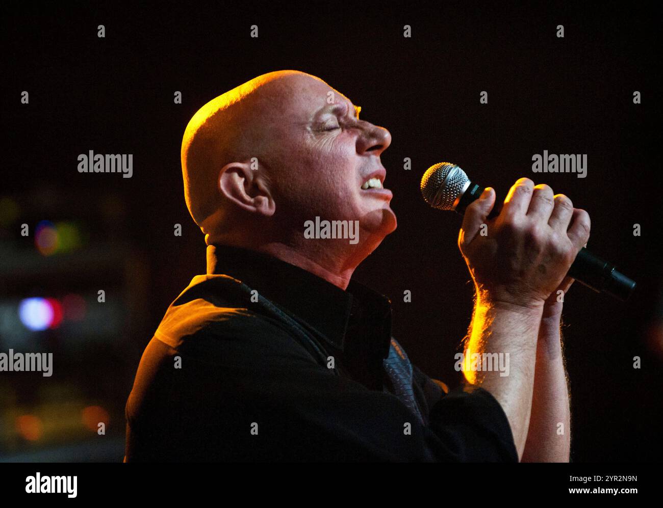 Singer Howard Devoto on stage with Magazine, Manchester Academy, 4 ...
