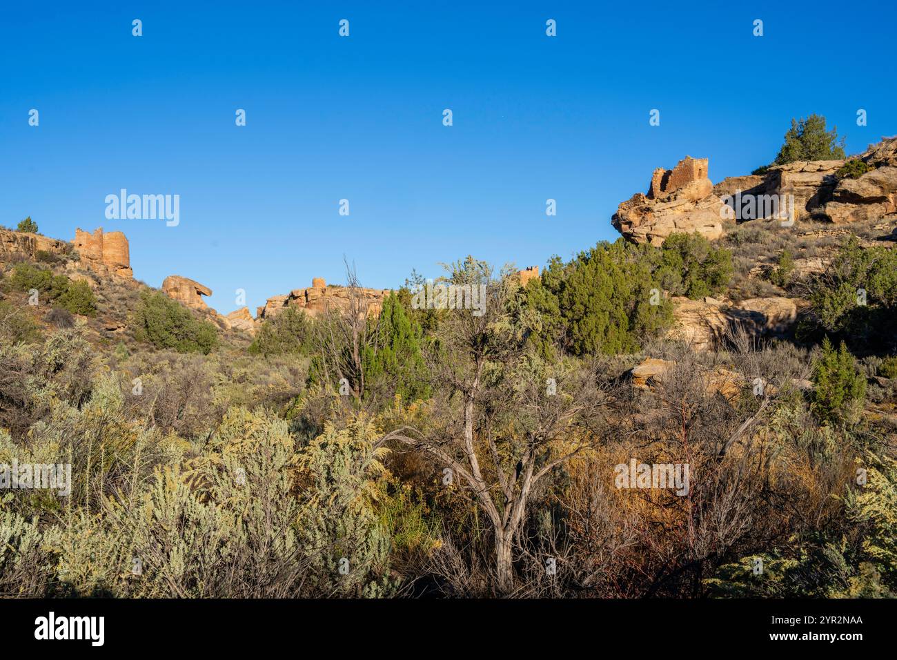 View of Twin Towers, Eroded Boulder House, Unit Type House and ...