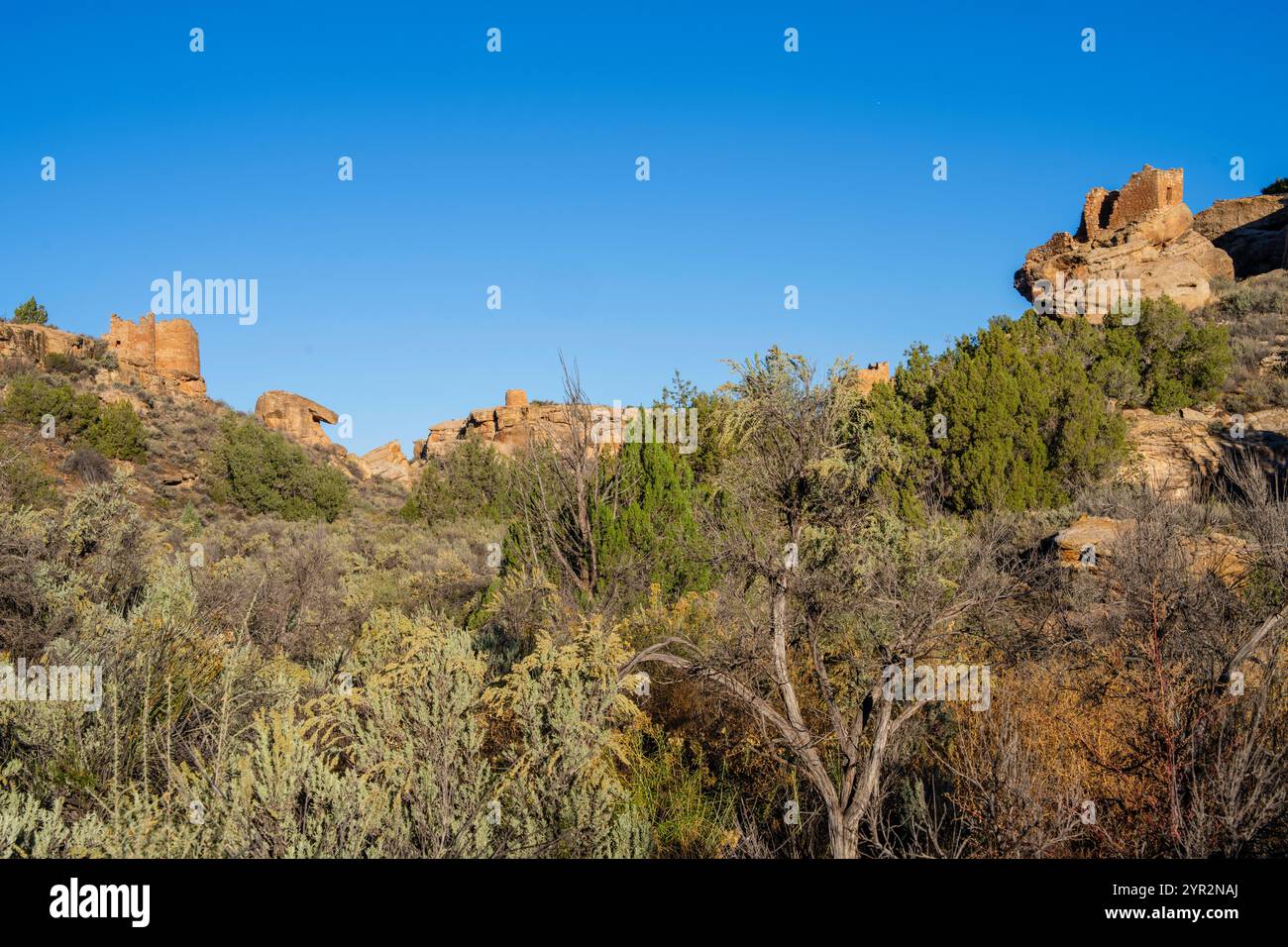 View of Twin Towers, Eroded Boulder House, Unit Type House and ...