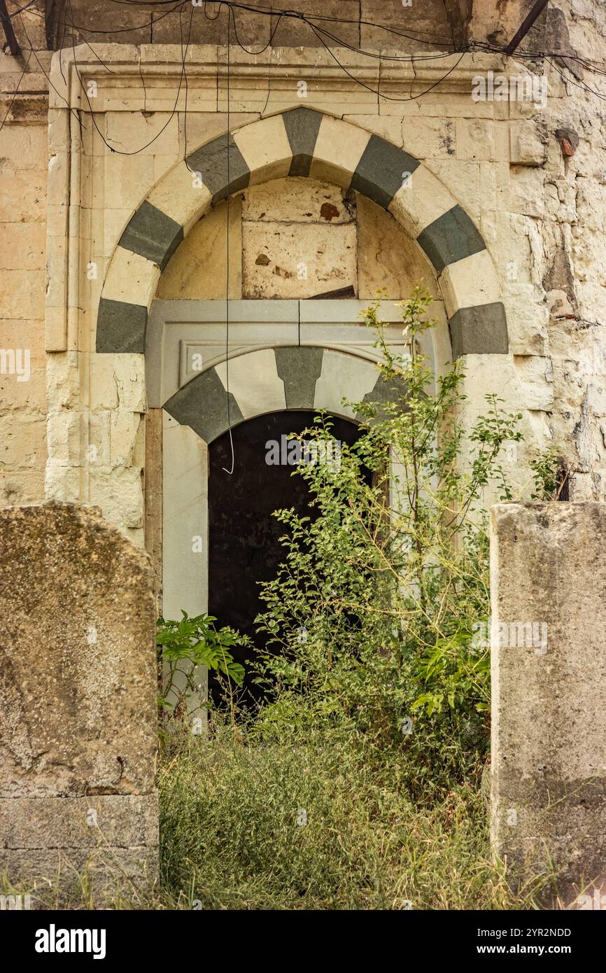 Abandoned turbe of Hazar Baba, Muslim mausoleum, XV century, near ...