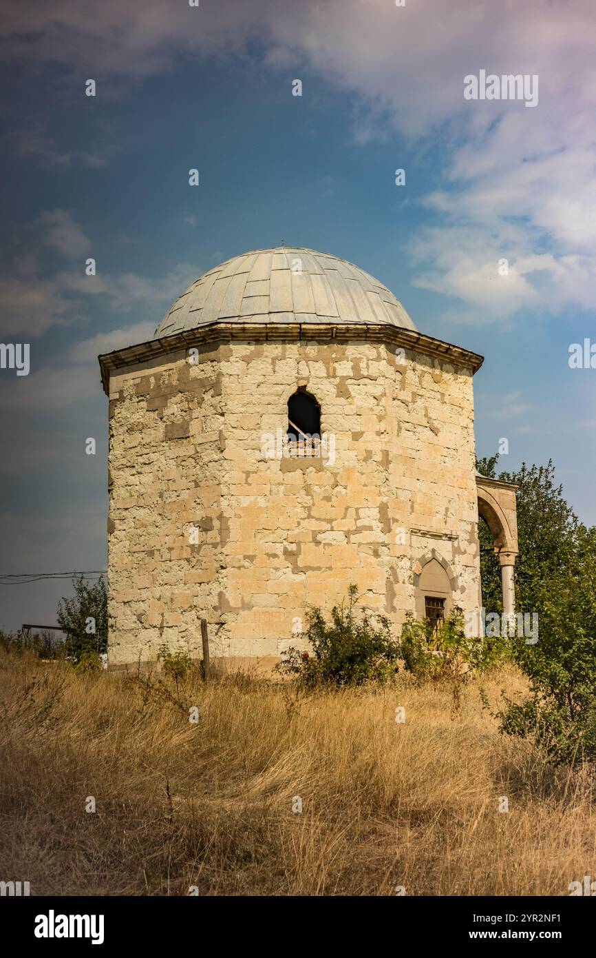 Abandoned turbe of Hazar Baba, Muslim mausoleum, XV century, near ...