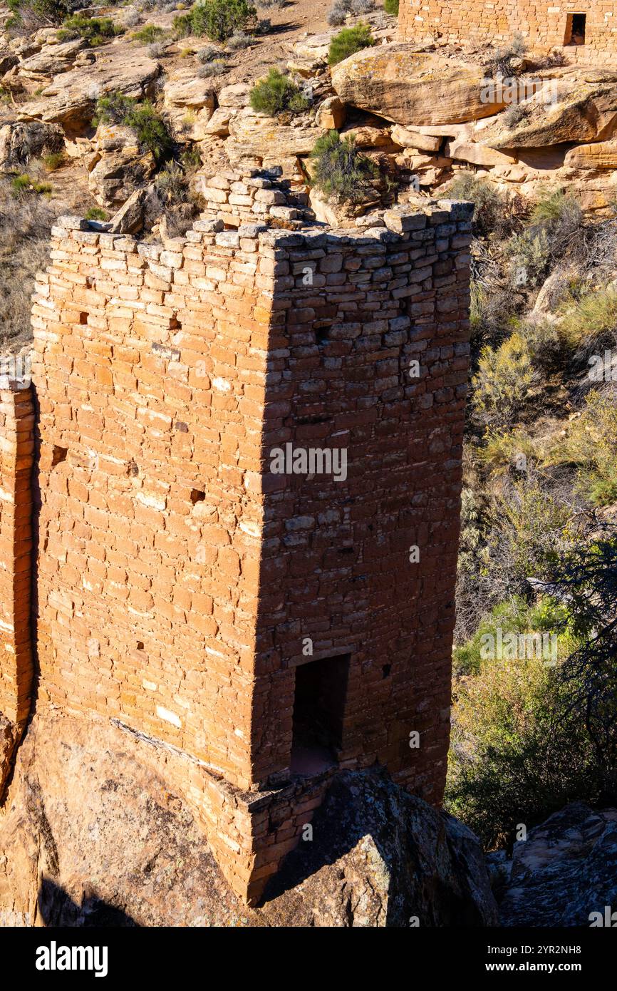 View of Holly Tower at the Holly House Unit of Hovenweep National ...