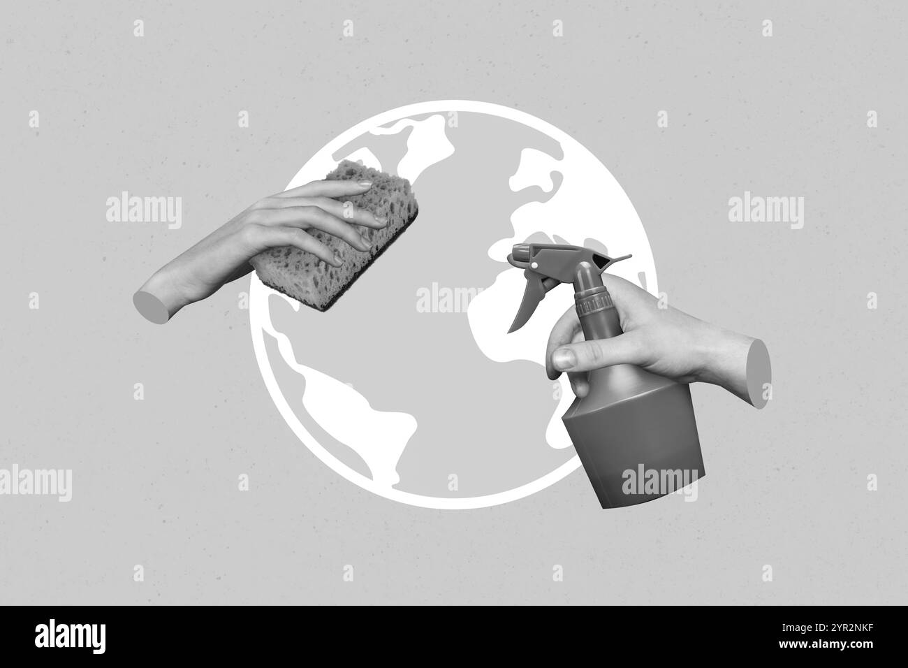 Creative composite abstract photo Black and White Stock Photos & Images ...