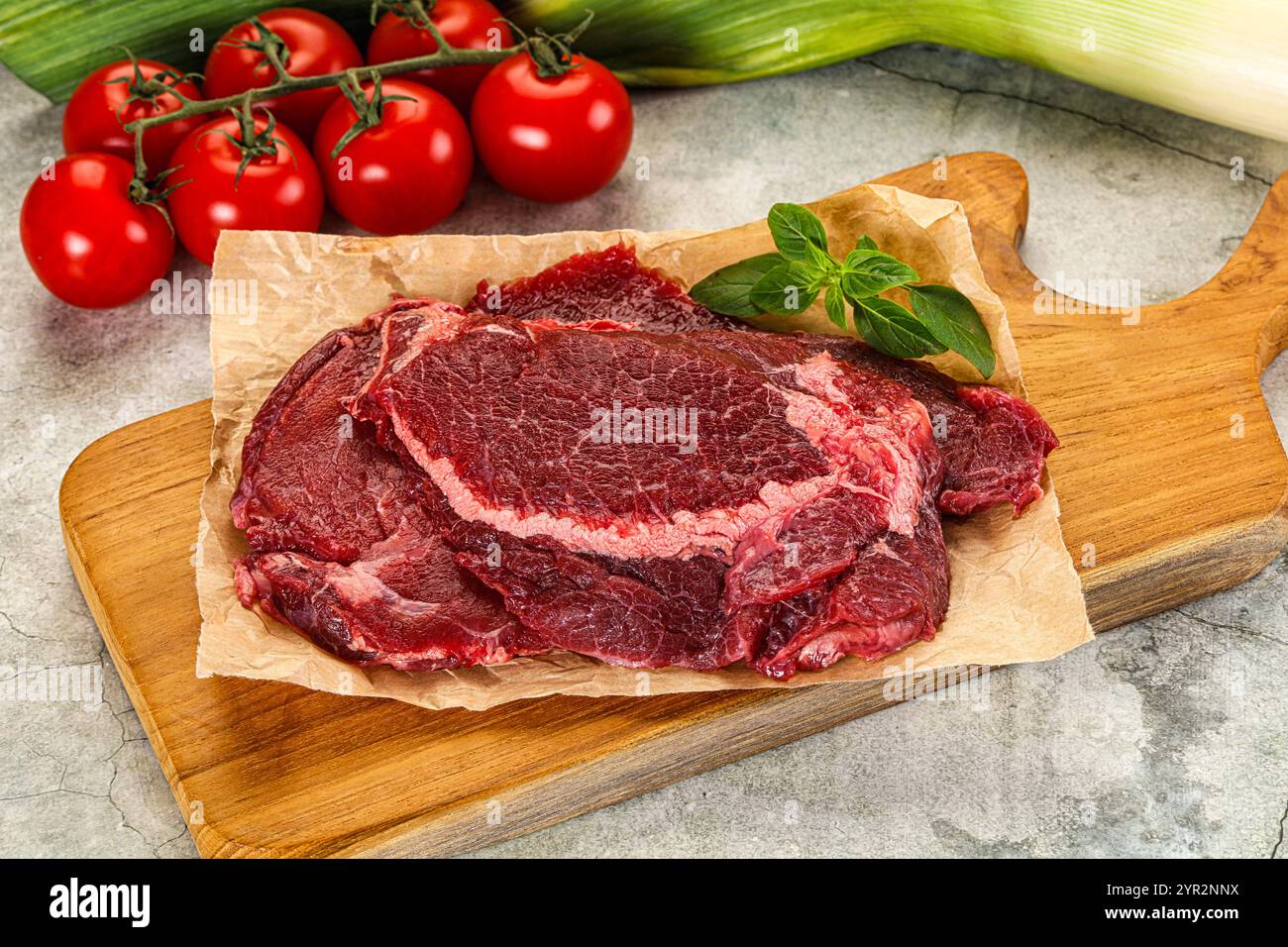 Raw beef cheeks cut meat for cooking Stock Photo - Alamy