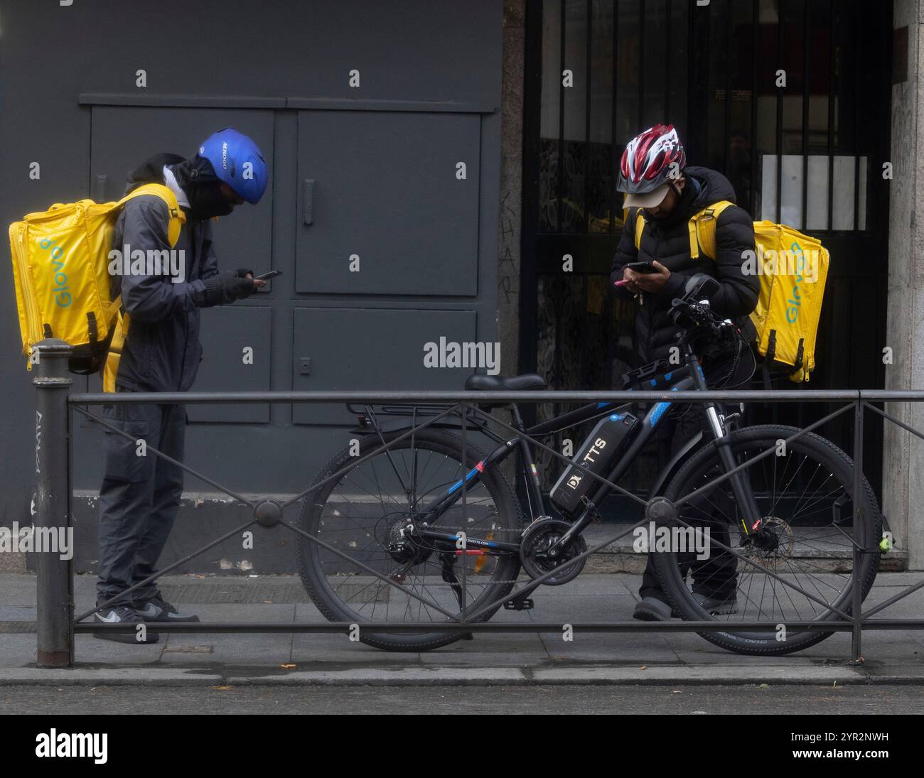 A Glovo delivery driver on December 2, 2024, in Madrid (Spain). Spanish ...