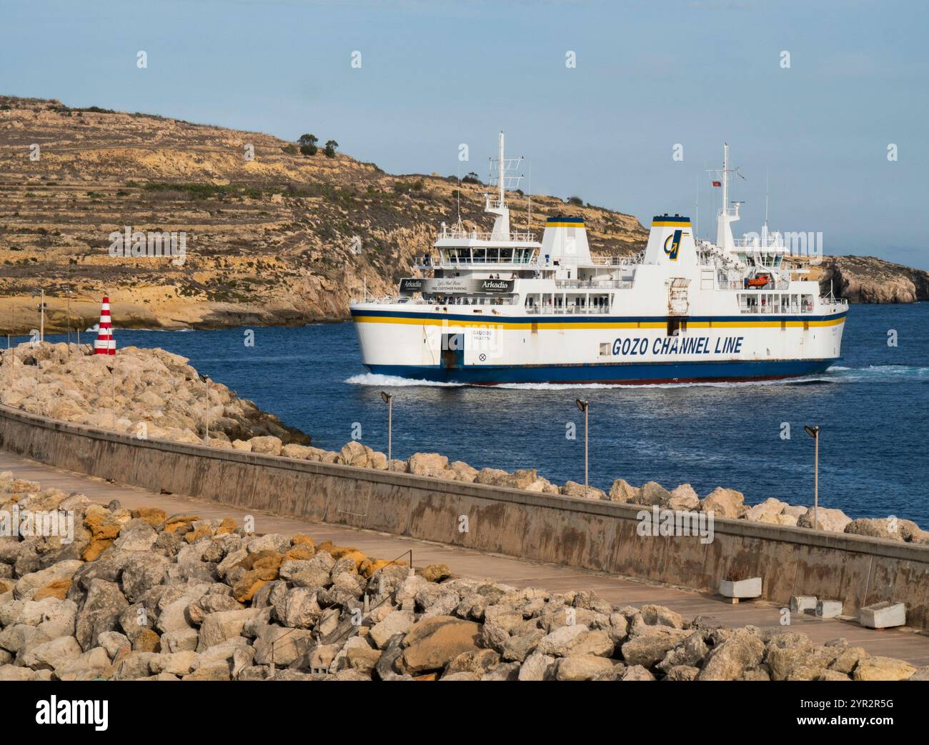 Gozo ferry boat Stock Photo - Alamy