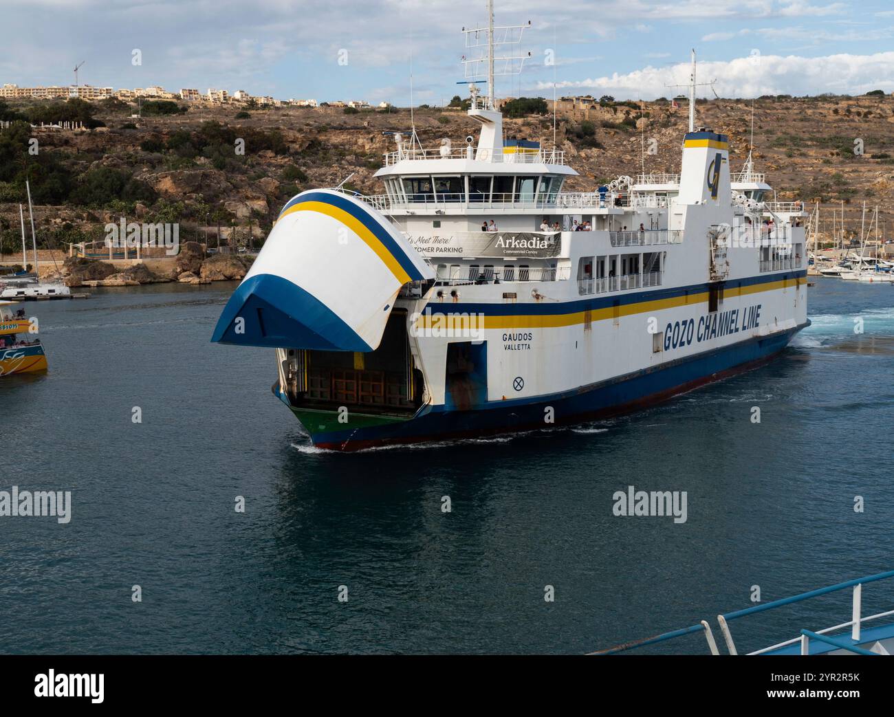 Gozo ferry boat Stock Photo - Alamy