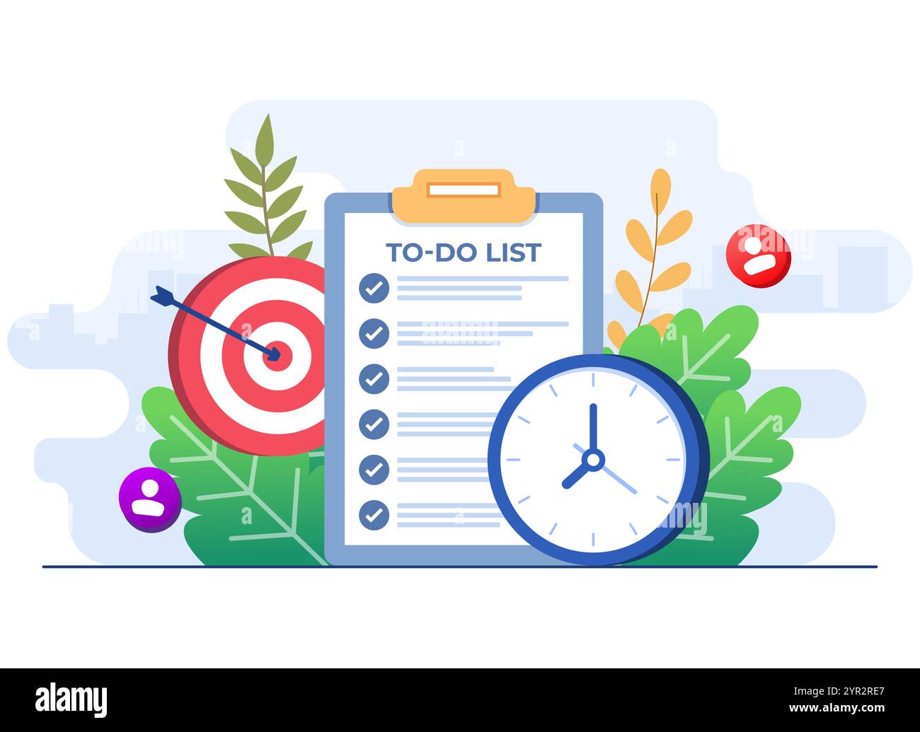 Checklist. Group of people and clipboard with checklist and checkmarks ...