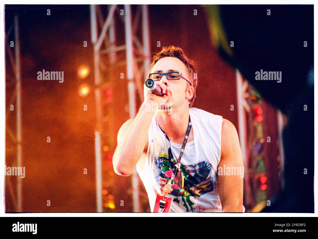 BASEMENT JAXX, RADIO ONE LIVE, 2002: Felix Buxton (in glasses) from ...