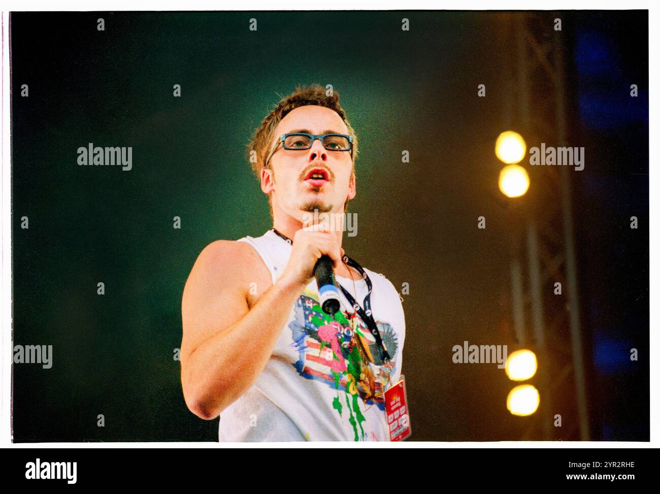 BASEMENT JAXX, RADIO ONE LIVE, 2002: Felix Buxton (in glasses) from ...