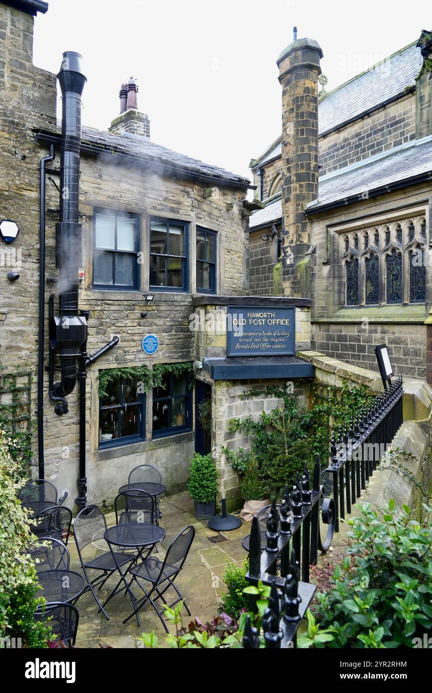 The rear of Haworth Old Post Office, as used by The Bronte sisters ...
