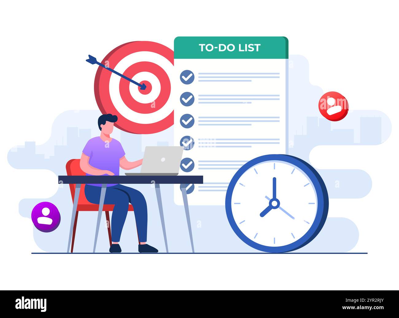 Schedule time management, Time management, To-do list with task priorities, organizing schedule ...