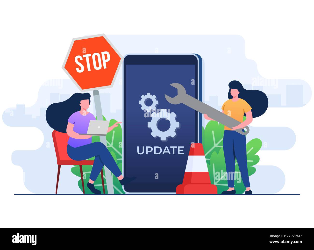 Female software engineer Stock Vector Images - Alamy