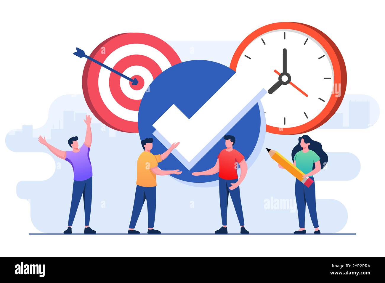 Business team celebrate the success of finished project or achieved ...