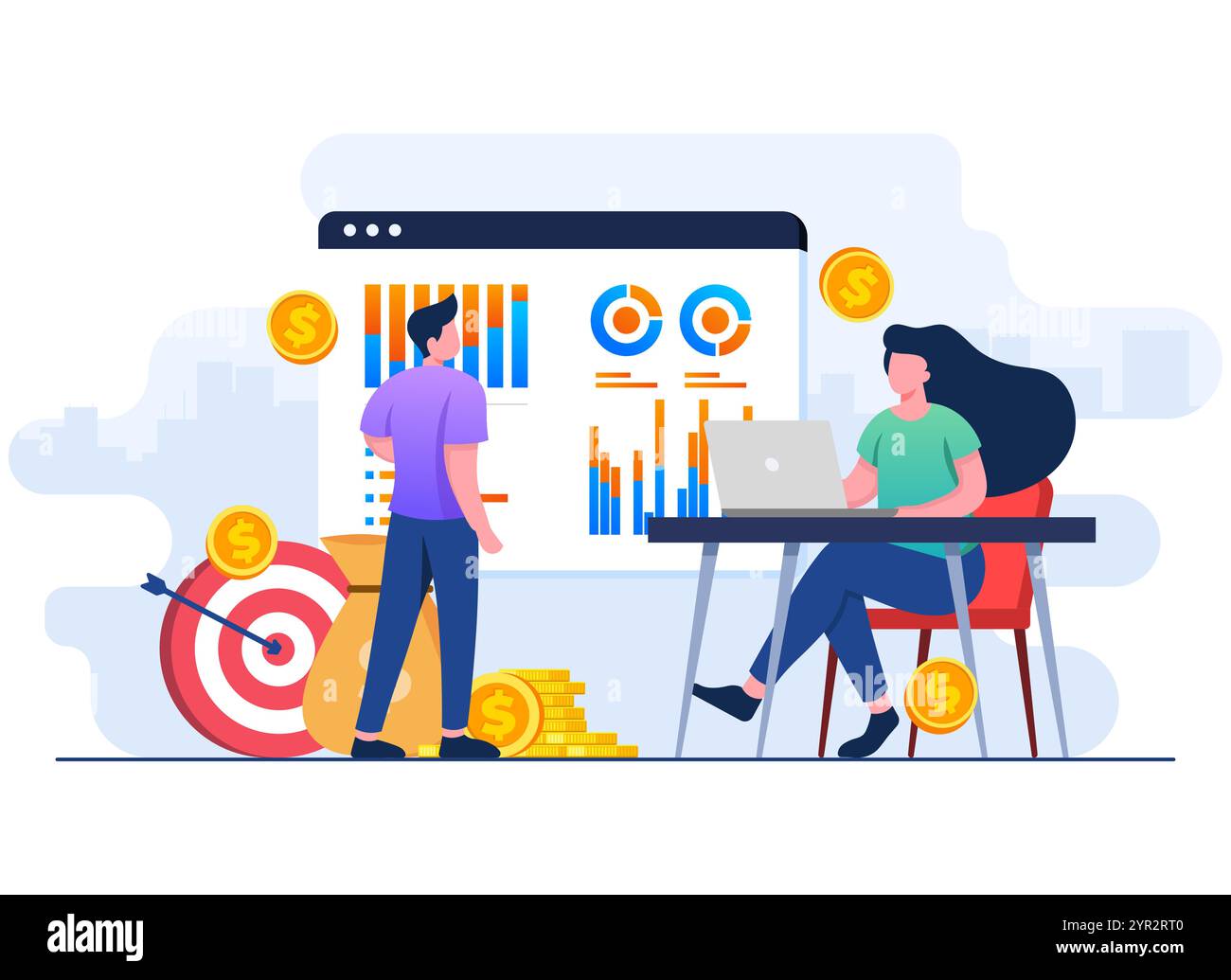 Infographic dashboard financial charts hi-res stock photography and ...