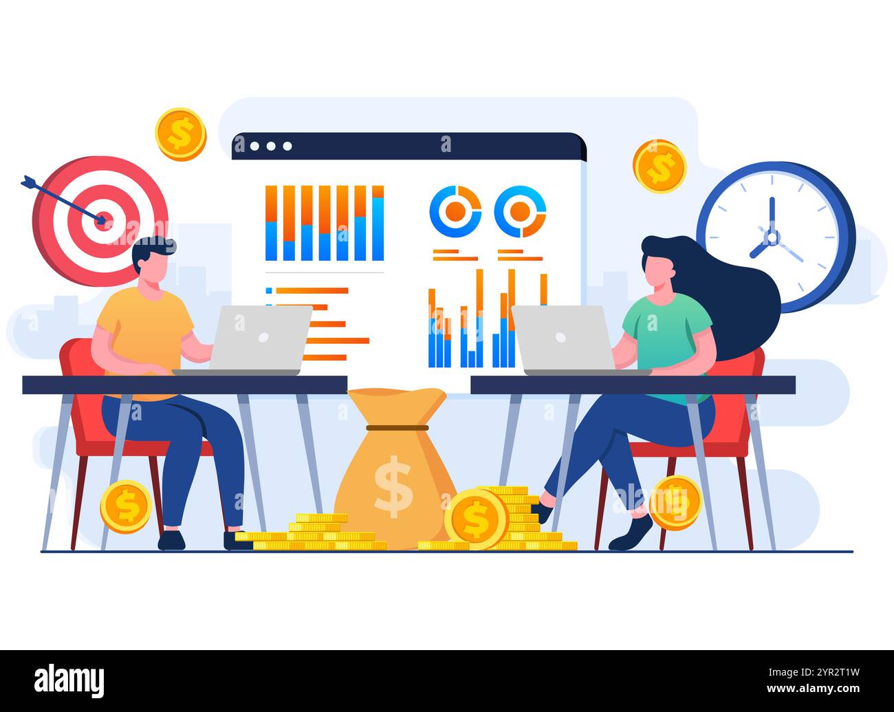 Investment evaluation Stock Vector Images - Alamy