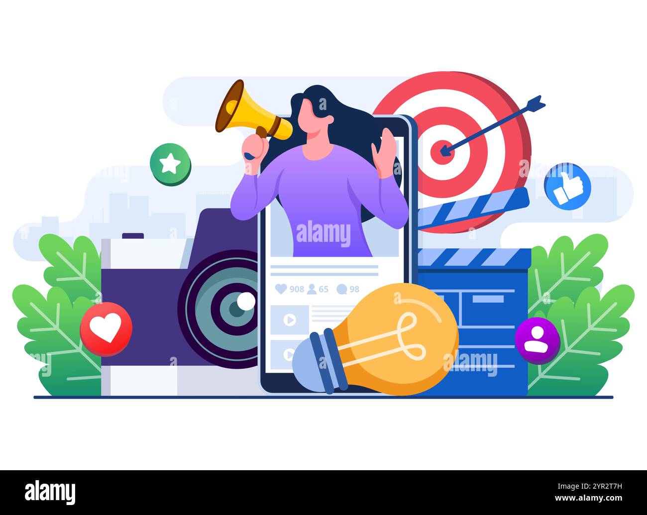 Influencer agency Stock Vector Images - Alamy