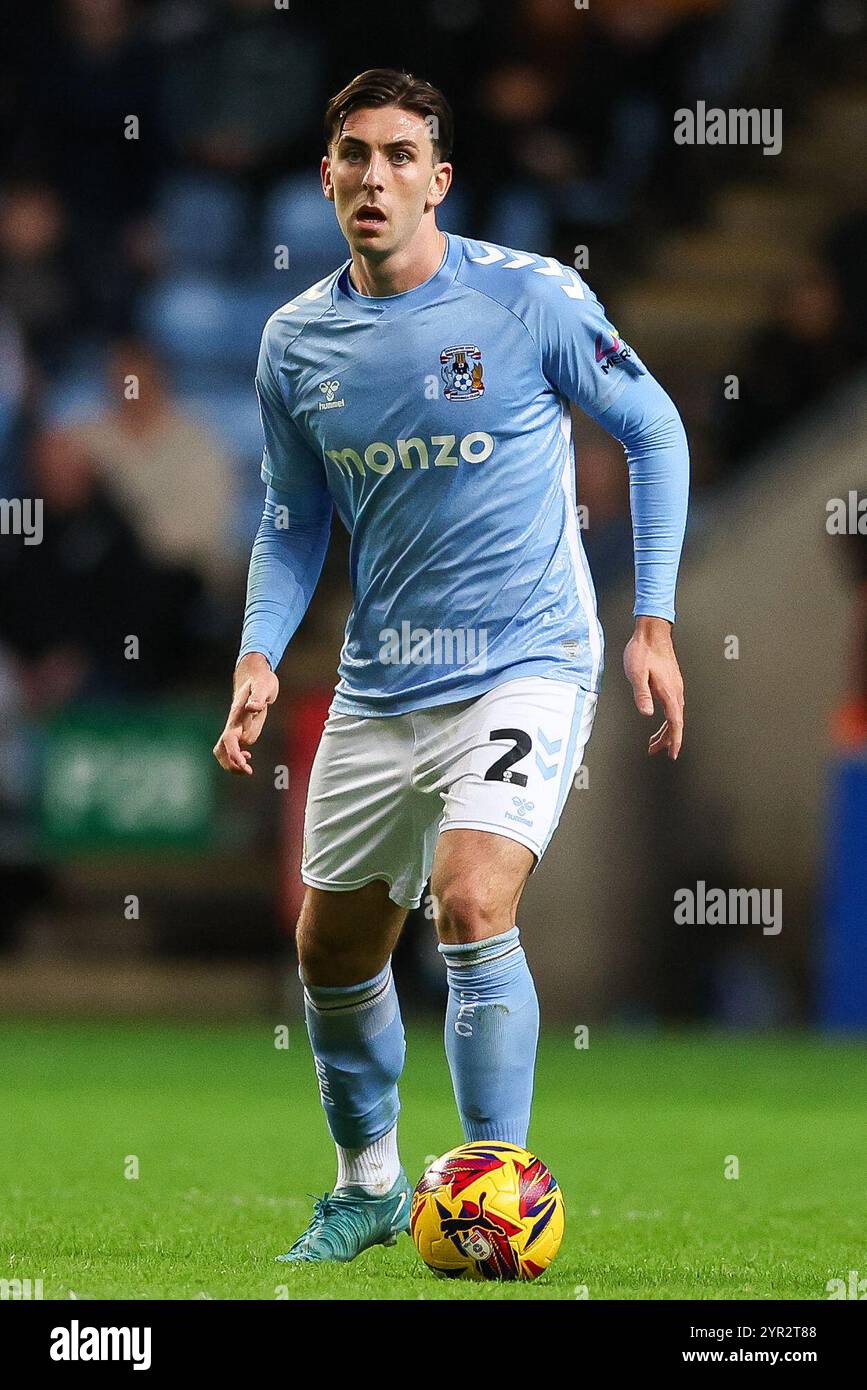 Coventry City's Luis Binks during the Sky Bet Championship match at the ...