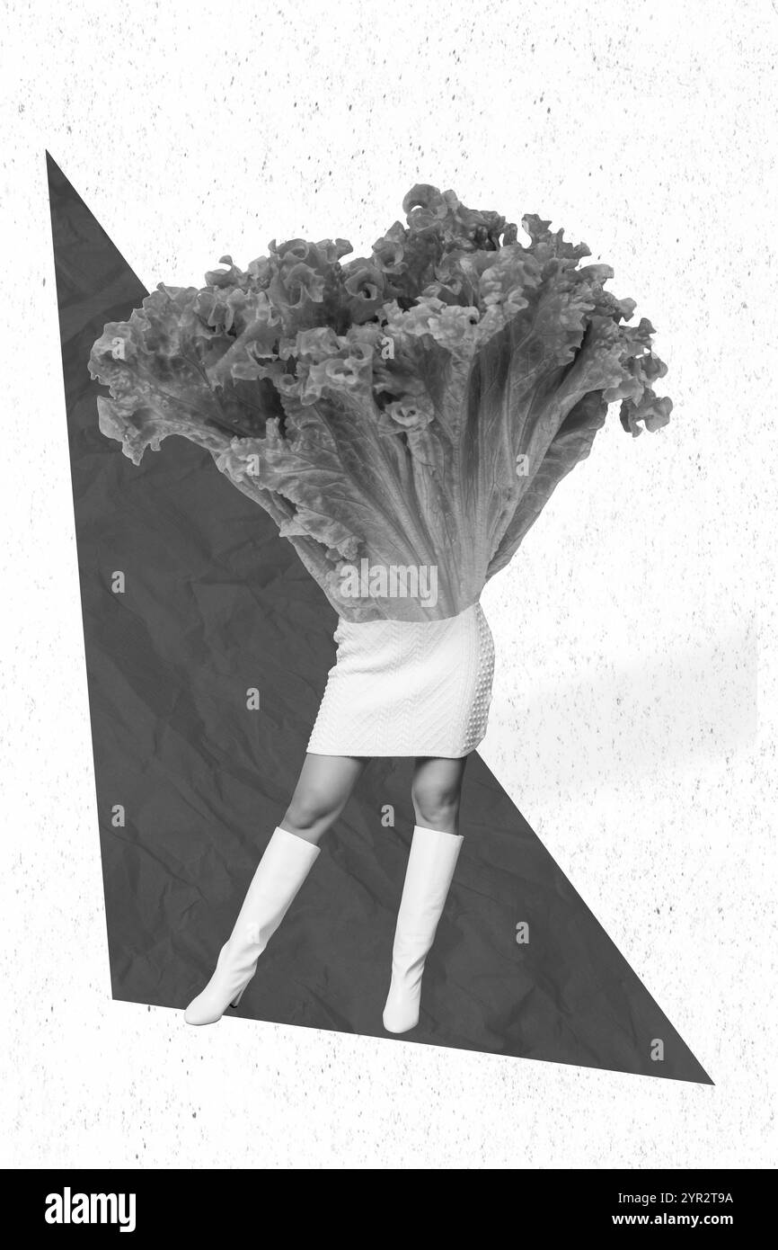 Creative abstract sketch composite Black and White Stock Photos ...