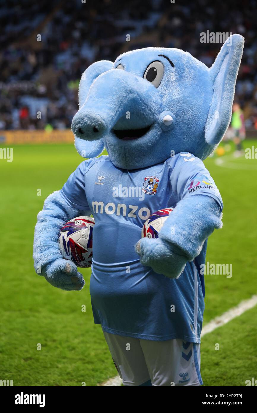 Coventry City mascot Sam during the Sky Bet Championship match at the ...